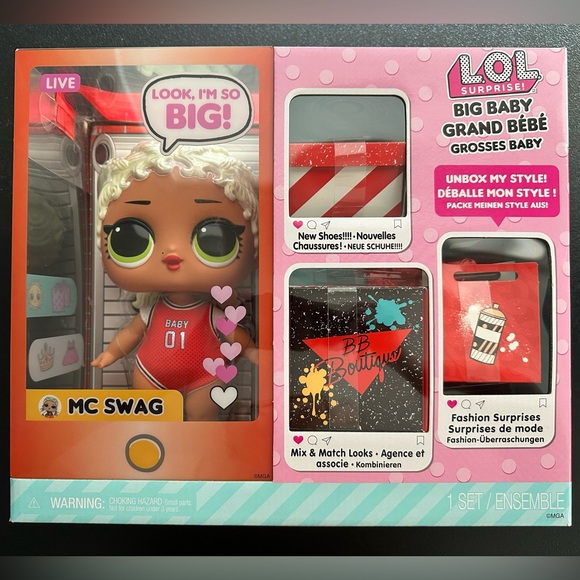MGA Entertainment | Toys | Lol Surprise Mc Swag Big Bb Doll With ...